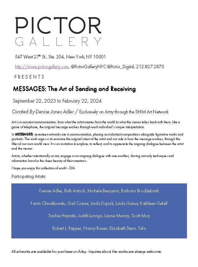 SHIM/Pictor Digital: Inaugural Exhibition | Messages: The Art of ...